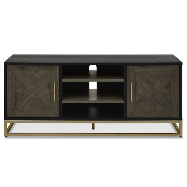 Bentley Designs Athena Fumed Oak Entertainment Unit with Doors ...