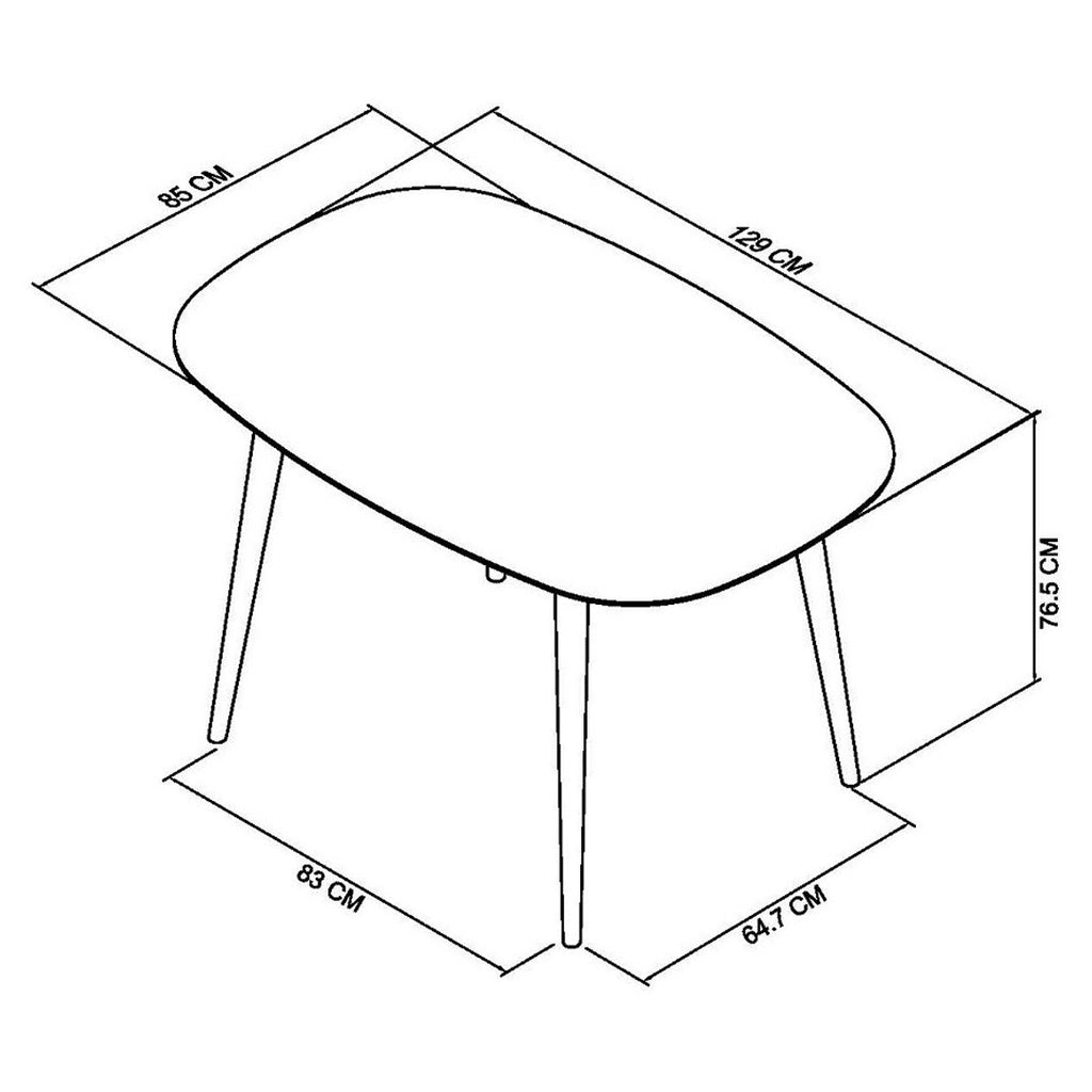 Bentley Designs Dansk Scandi Oak 4 Seater Dining Table & 4 Ilva Chairs ...