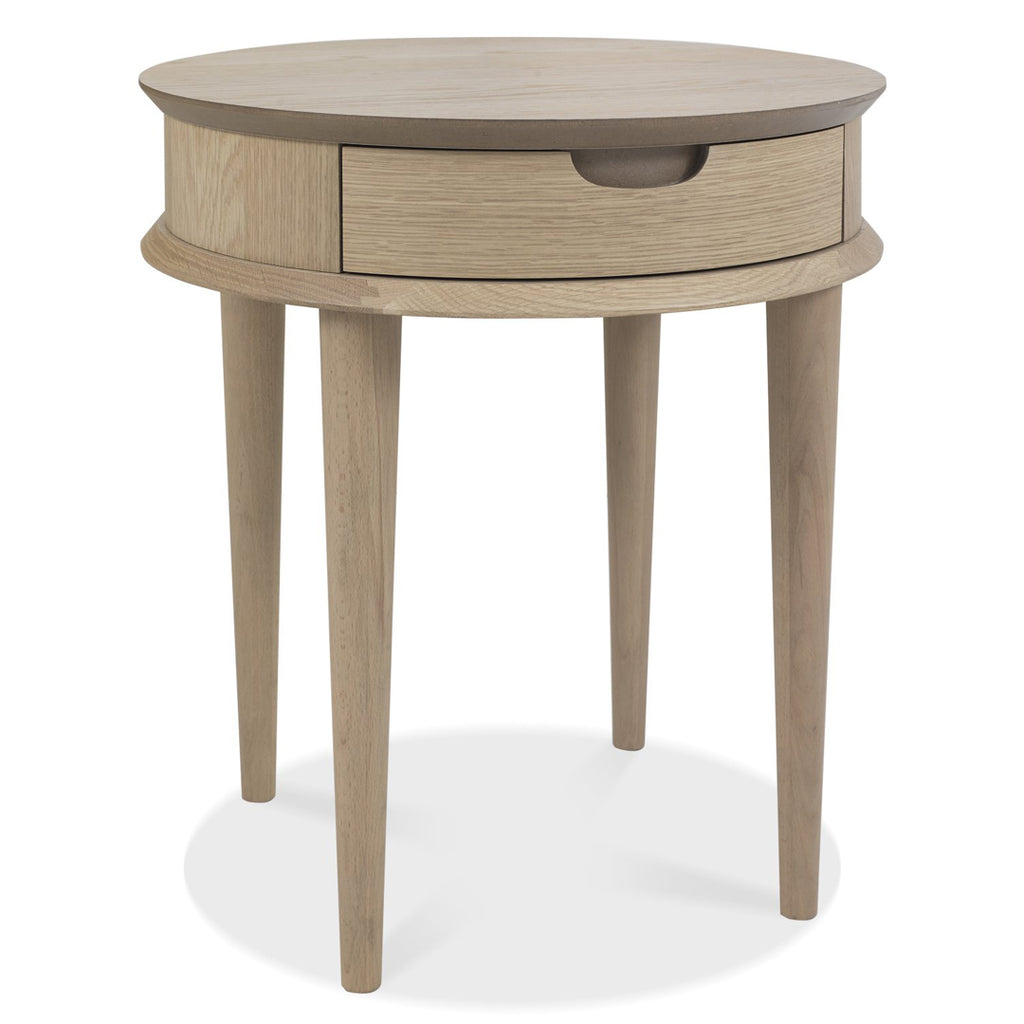 Bentley Designs Dansk Scandi Oak Lamp Table with Drawer – Taylors on ...